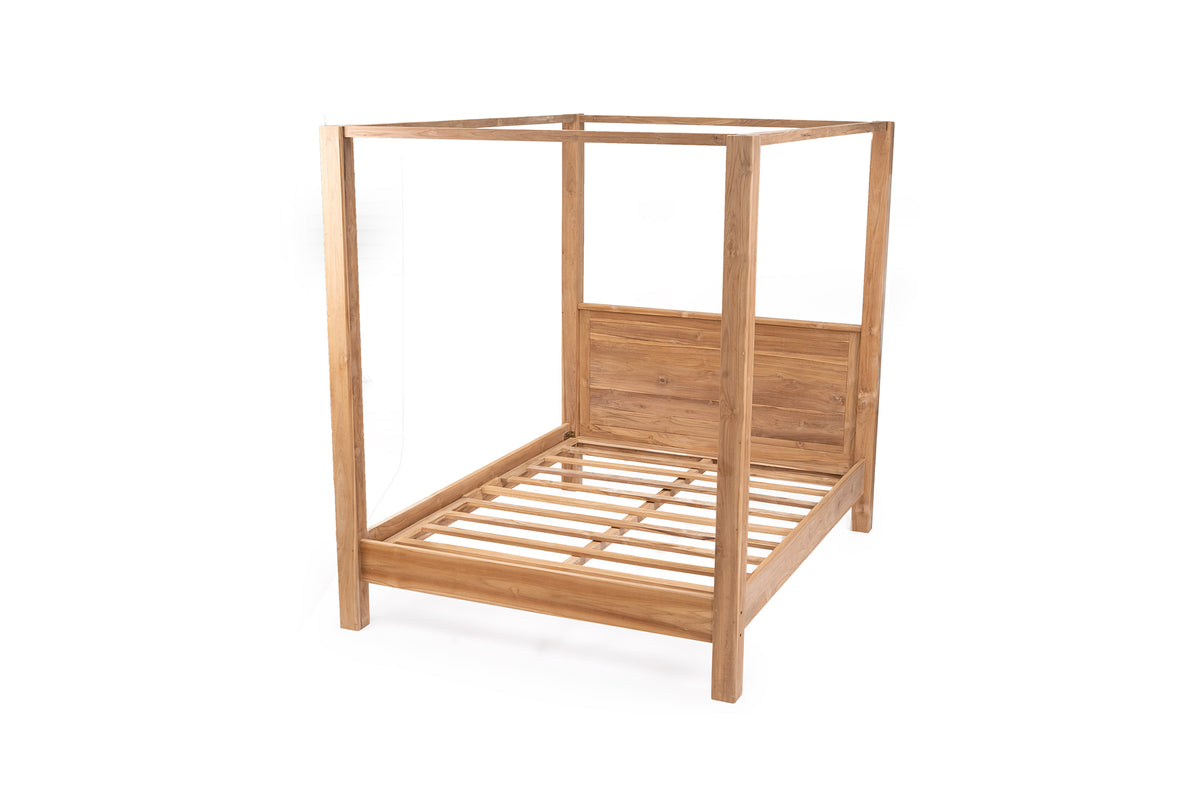 Edrom Teak 4 Poster Bed – King — Arima Homewares